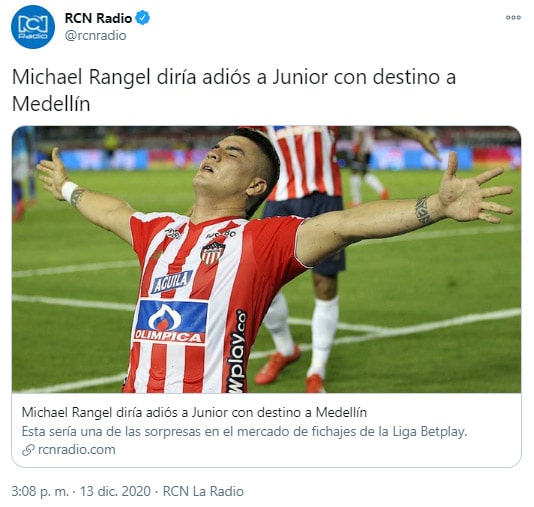 El DIM, ¿siguiente equipo en la carrera futbolística de Michael Rangel ...